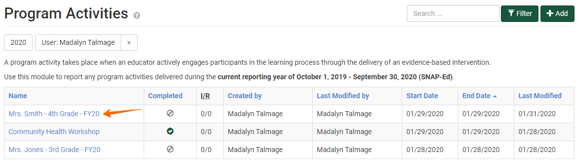 Enter Survey Response Data – PEARS Support Documentation