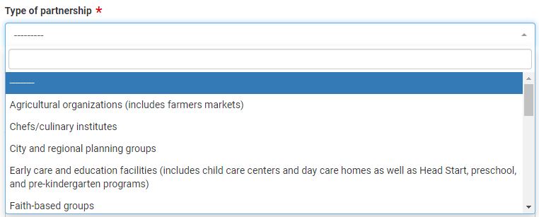 Create a Partnership – PEARS Support Documentation