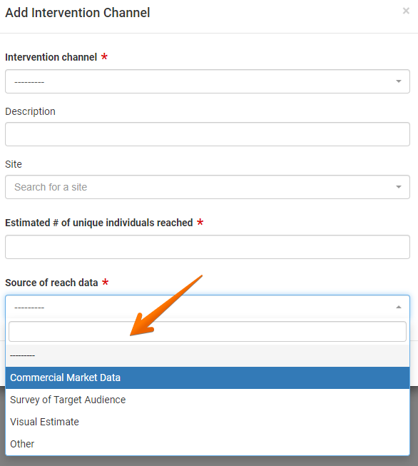 Add Intervention Channels and Reach to an Indirect Activity – PEARS ...