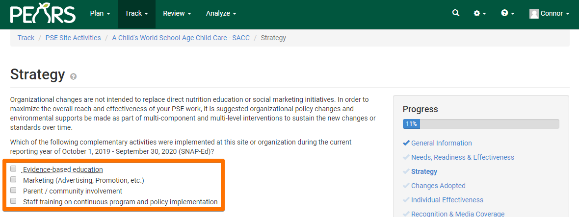 Document PSE Strategy – PEARS Support Documentation