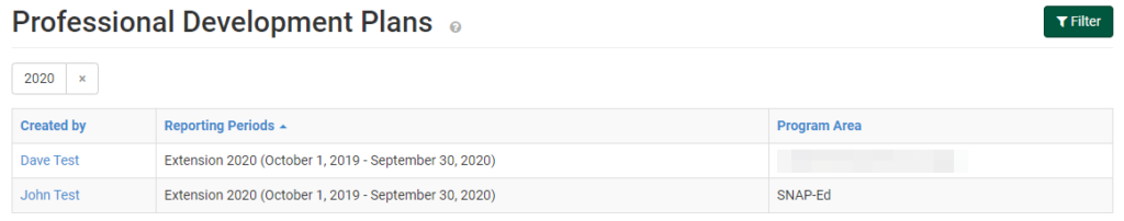 Review a Professional Development Plan – PEARS Support Documentation