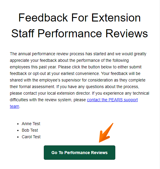 Complete a Performance Review (Board Member) – PEARS Support Documentation
