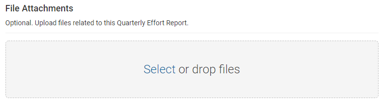 Create a Quarterly Effort – PEARS Support Documentation