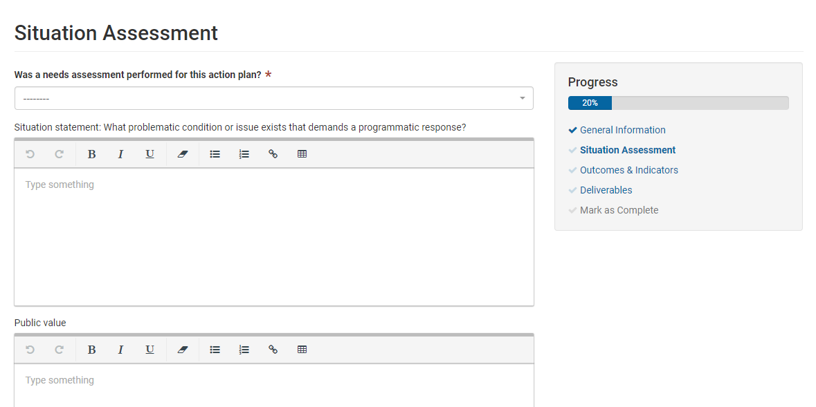 Add Situation Assessment – PEARS Support Documentation
