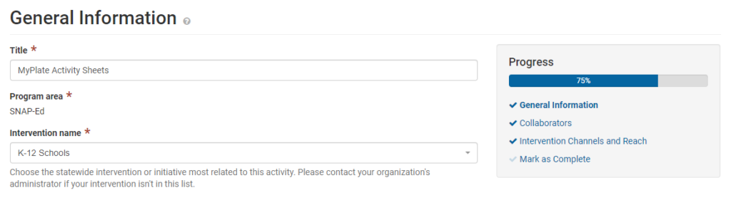 Edit an Indirect Activity – PEARS Support Documentation