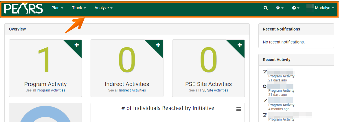 Navigate the PEARS Homepage – PEARS Support Documentation