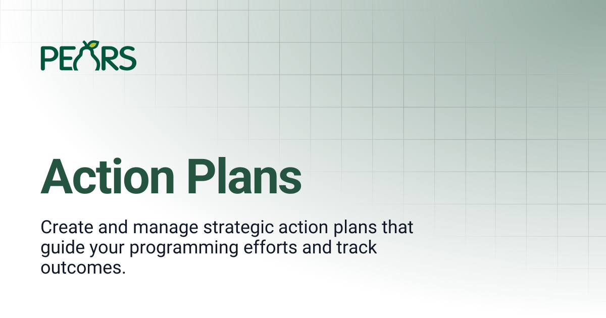 Action Plans | PEARS Support Docs